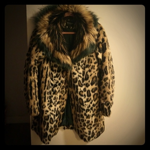 Guess | Jackets & Coats | Leopard Guess Coat | Poshmark